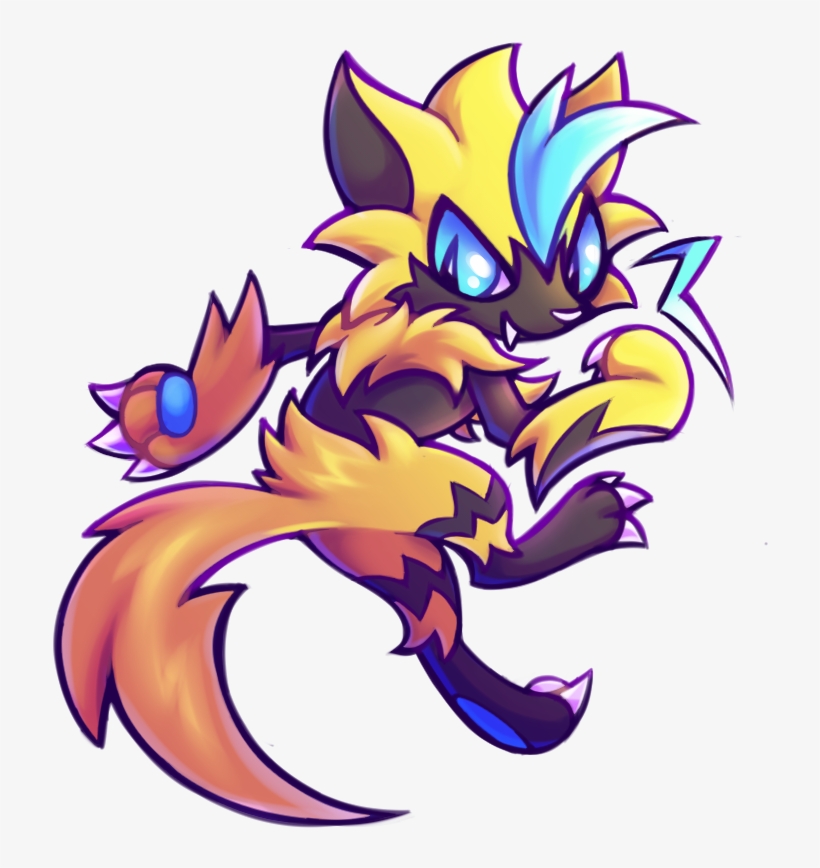 Saw A Spoiler Dropped Everything I Was Doing To Draw - Zeraora Pokemon ...