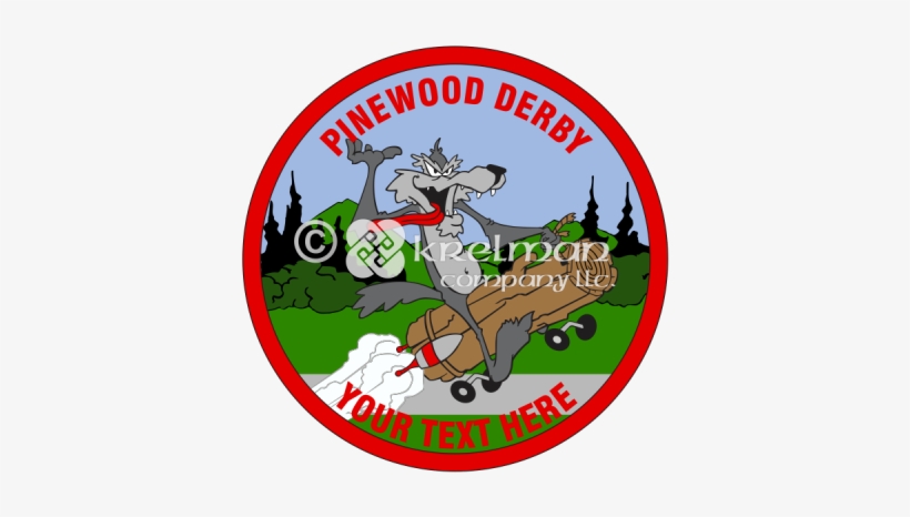 K2308 Coyote On Rocket Powered Log - Krelman - Free Transparent PNG ...