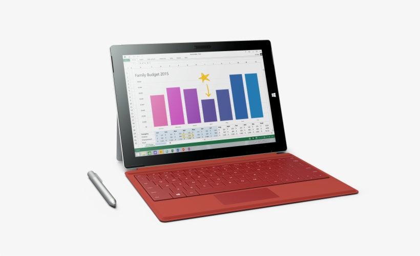 Microsoft Surface 3 Type Cover Mechanical Keyboard - Free Transparent ...