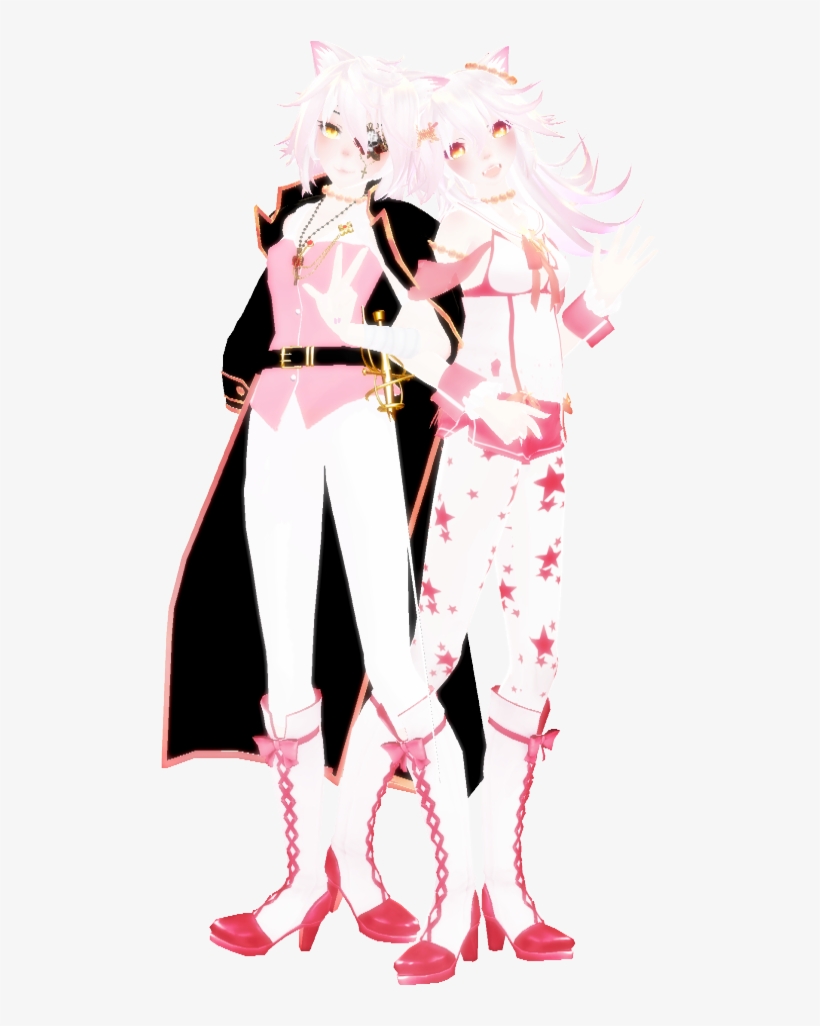 Mangle And Funtime Foxy - Mmd Funtime Foxy Dl - Free Transparent PNG ...