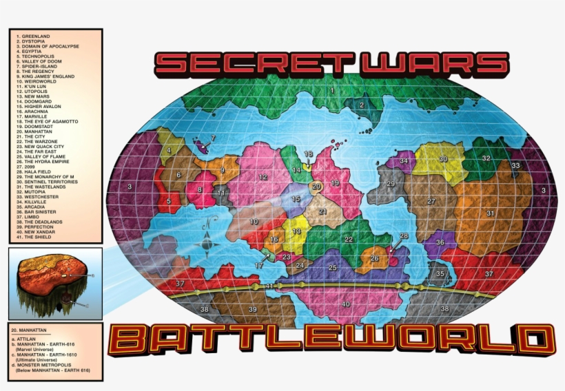 Full Battle World Map Marvel Comics - Free Transparent PNG Download ...