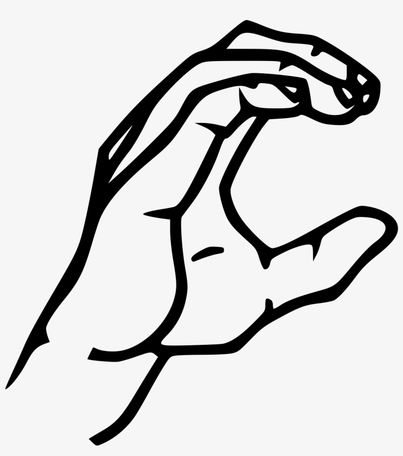 Open - Sign Language Letter C - Free Transparent PNG Download - PNGkey