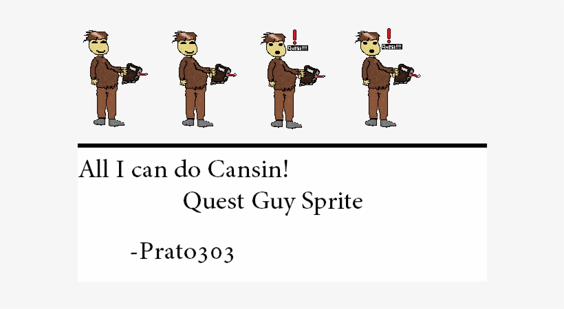 Quest Guy Sprite - Cartoon - Free Transparent PNG Download - PNGkey