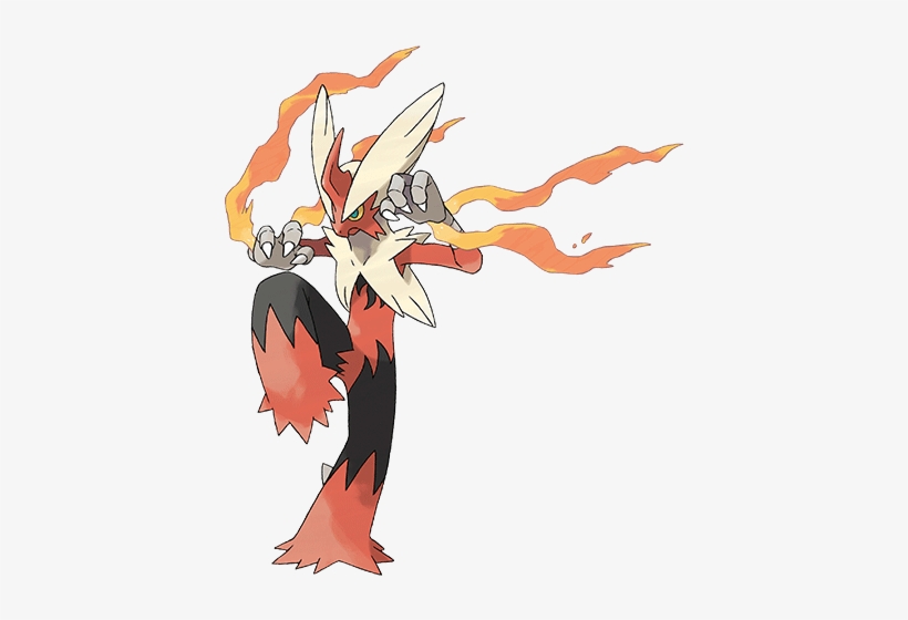 Delphox Official Art Download - Mega Blaziken - Free Transparent PNG ...