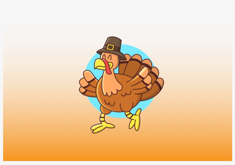 Happy Turkey - Thankful Always, Turkey Face Funny Fun Thanksgiving ...