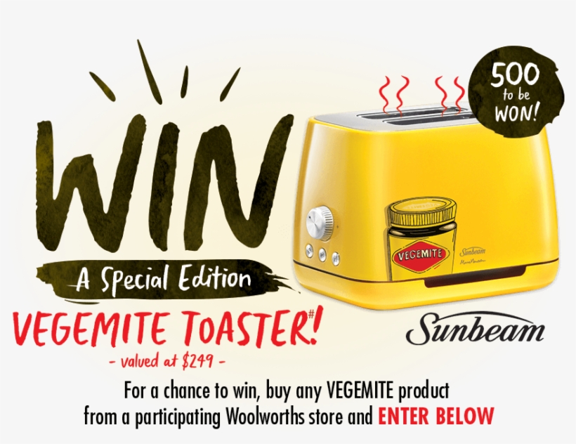 Vegemite Toaster Promo - Free Transparent PNG Download - PNGkey