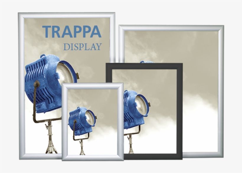 Trappa Poster Frame Display - 40in W X 30in H Each Side 3 Black Snap ...