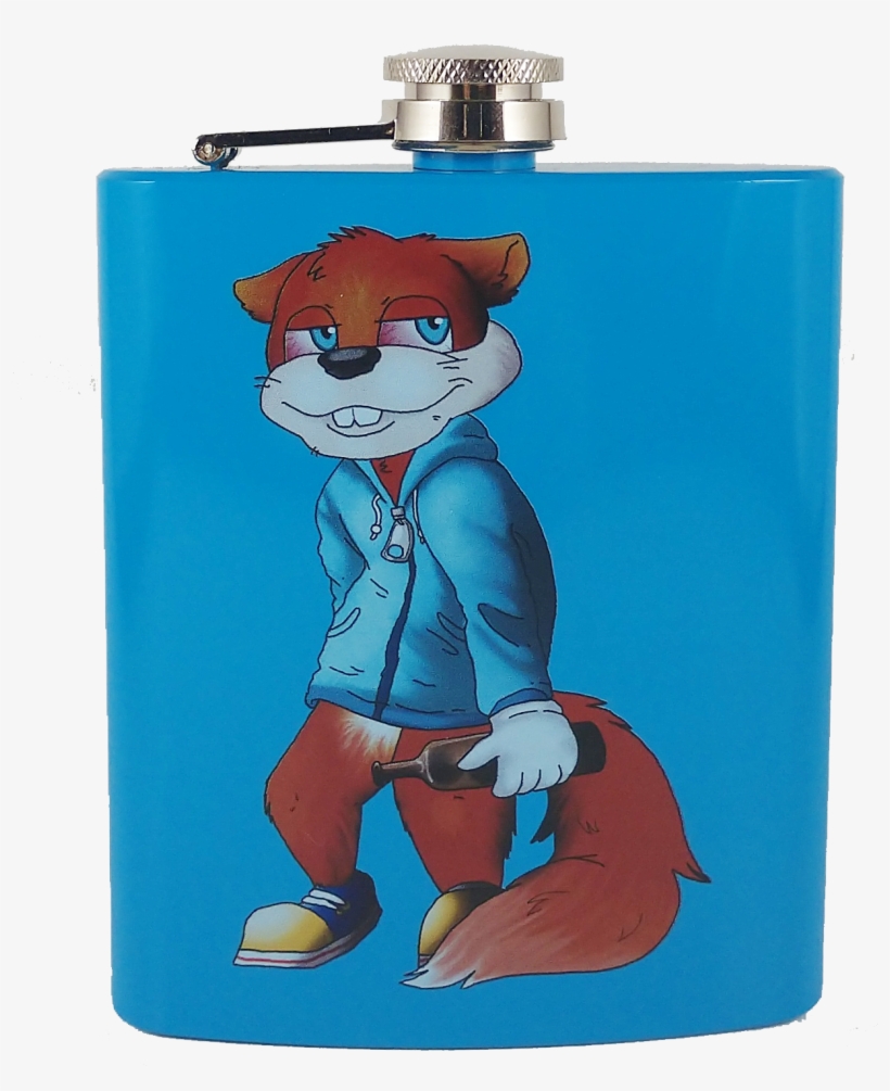 Conker's Bad Fur Day Flask - Conkers - Free Transparent PNG Download ...