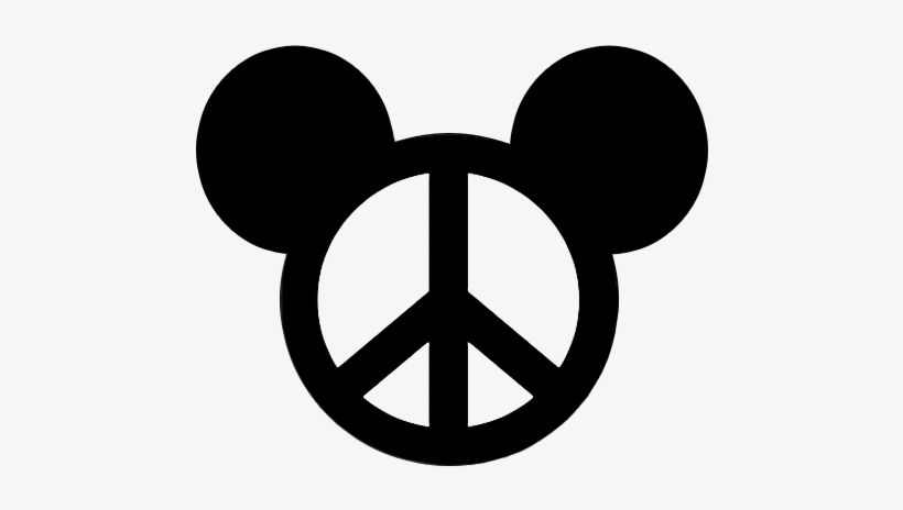 Mickey Peace Sign - Vegetarian Posters - Free Transparent PNG Download ...