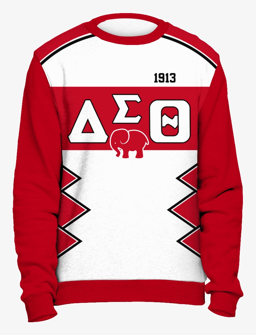 Delta Sigma Theta Initials And Year Red Sweatshirt - Delta Sigma Theta ...