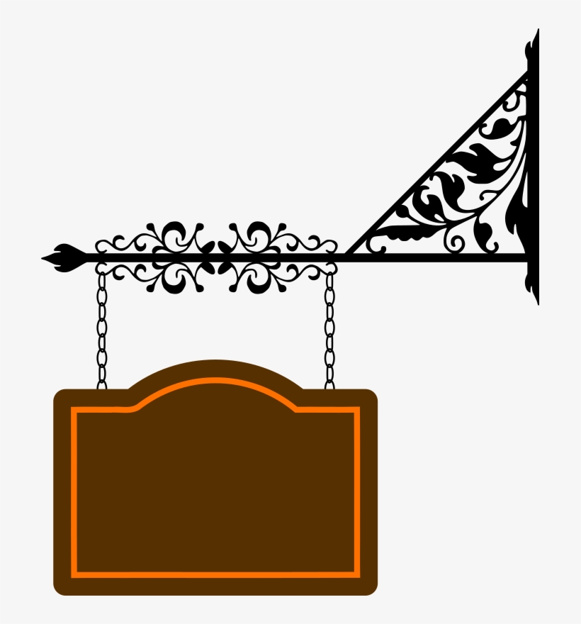 Blank Hanging Sign Png Download Big Im - Sign Board Clip Art - Free ...
