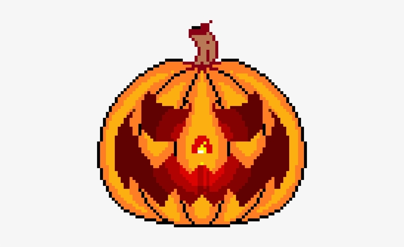 Kawaii Pumpkin Png - Pixel Jack O Lantern - Free Transparent PNG ...