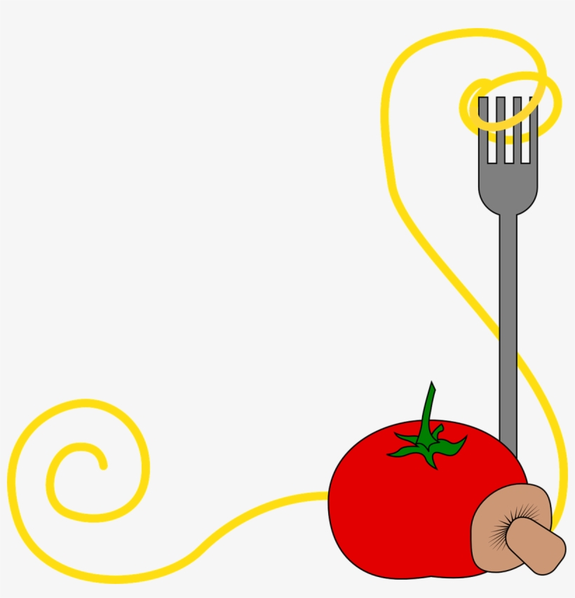 Italian Cena At Penobscot Language School - Spaghetti Border Clip Art ...