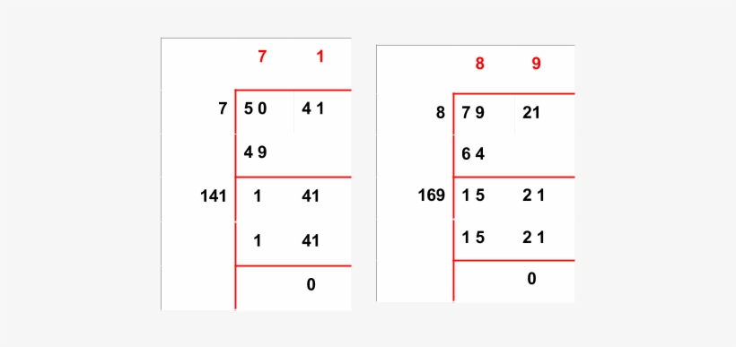 Square Root Of 50417921 5041 7921 = √5041√7921 5041 - Number - Free ...