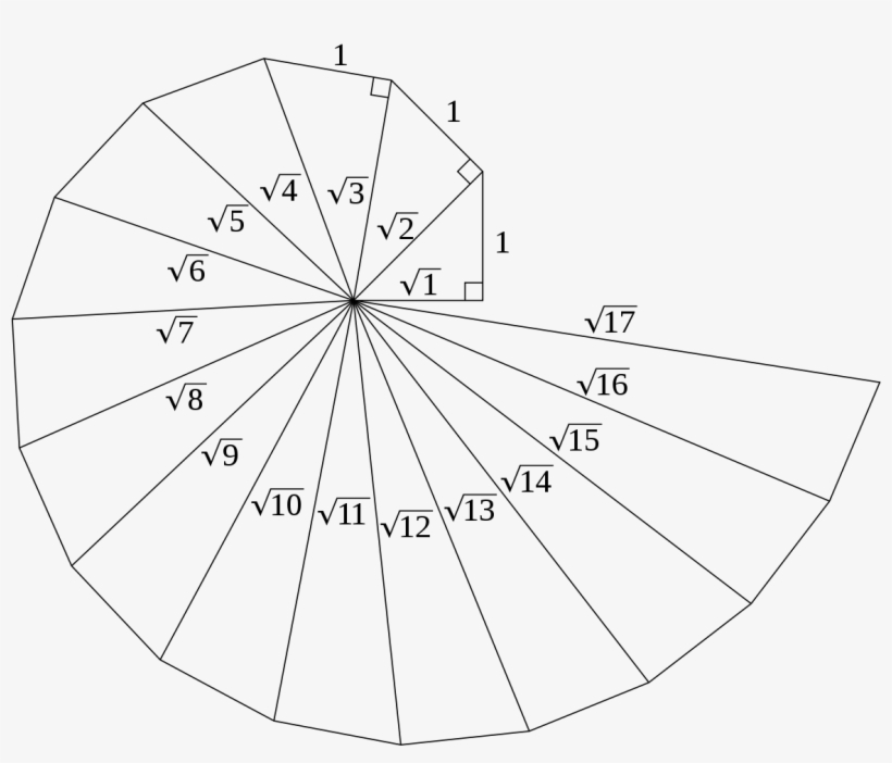 Construct A Square Root Spiral - Free Transparent PNG Download - PNGkey