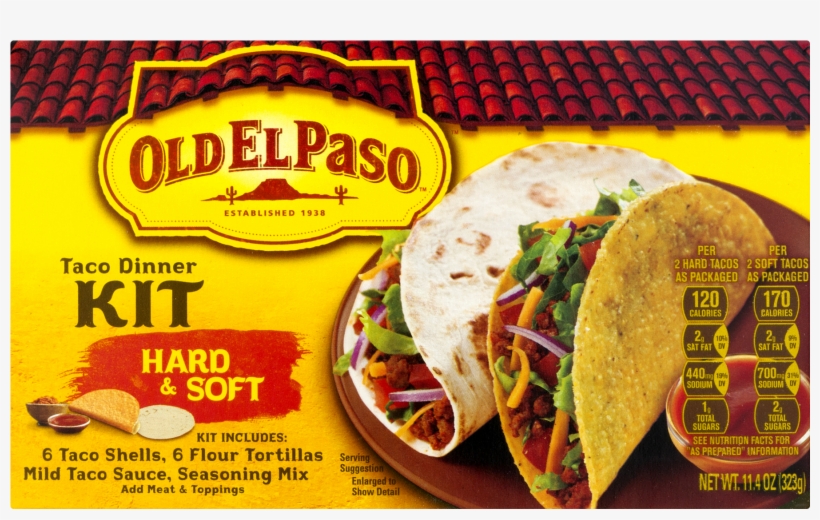 Hard And Soft Taco Shells - Free Transparent PNG Download - PNGkey