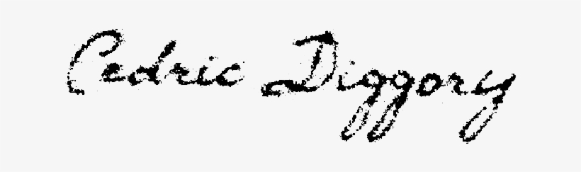 Cedric Diggory Firma - Cedric Diggory Signature - Free Transparent PNG ...