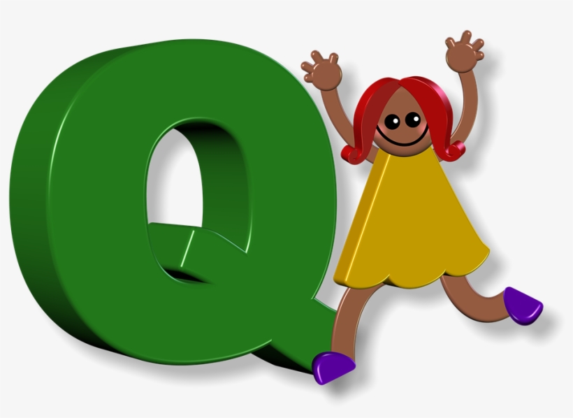 Girl, Female, Alphabet, Letters, Learning, Education - Illustration ...