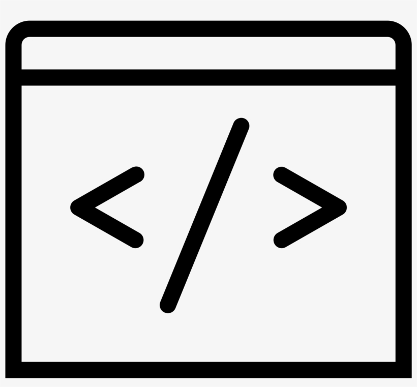 This Icon Features A Box With A Bar On Top Of It - Code Icon - Free ...