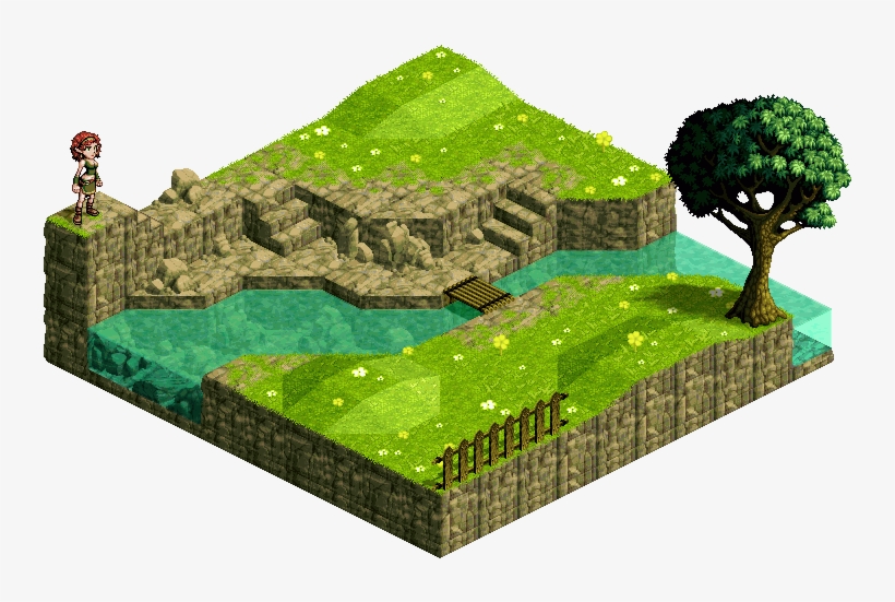 Isometric Landscape - Landscape Isometric Pixel Art - Free Transparent ...