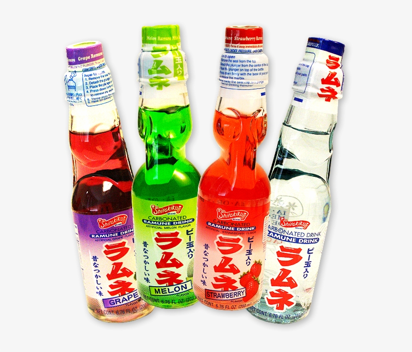 Ramune Assortment - Shirakiku Carbonated Ramune Drink, Strawberry - 6. ...
