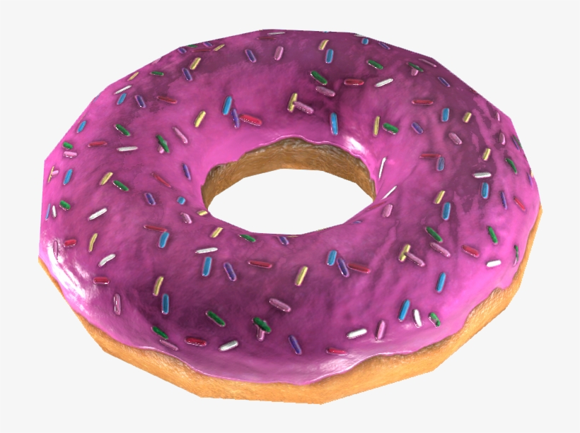 Fo4 Pink Sprinkle Donut - Wiki - Free Transparent PNG Download - PNGkey