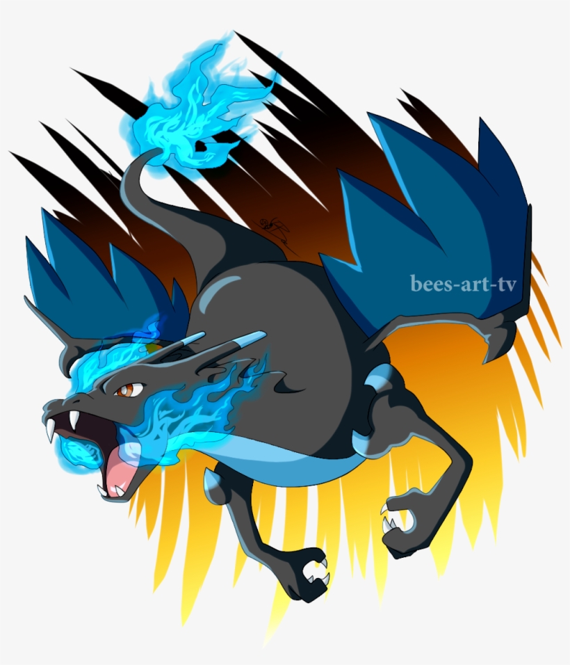 Mega Charizard - Illustration - Free Transparent PNG Download - PNGkey