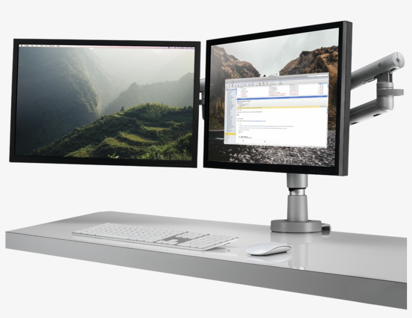 Flo Modular Provides A Dual Screen Solution Whereby - 2 Beeldschermen ...