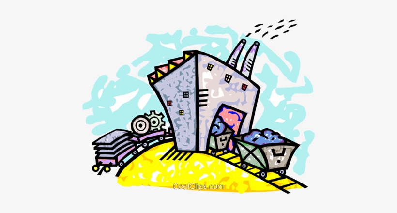 Factory Receiving Raw Materials Royalty Free Vector - Middle Region ...