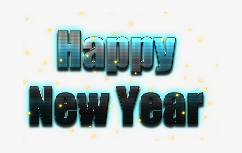 Happy New Year Word - Word - Free Transparent PNG Download - PNGkey