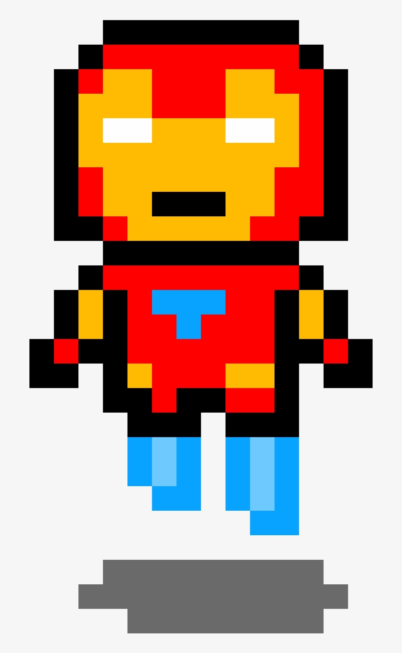 Iron Man - Iron Man Pixel Png - Free Transparent PNG Download - PNGkey