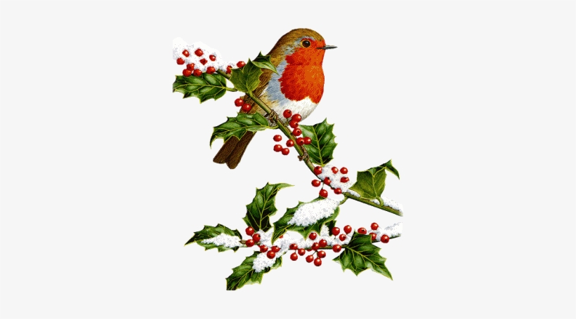Vintage Christmas Bird Clip Art