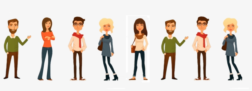 Meet The Team Cartoon - Our Team Animation - Free Transparent PNG ...