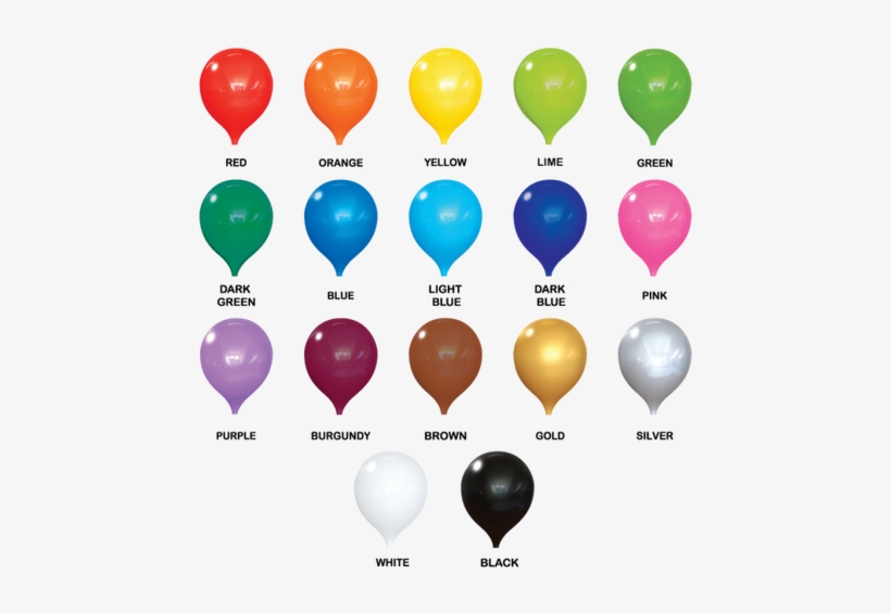 For Any Flat, Vertical Surface, The Single Balloon - Balloon Colors ...