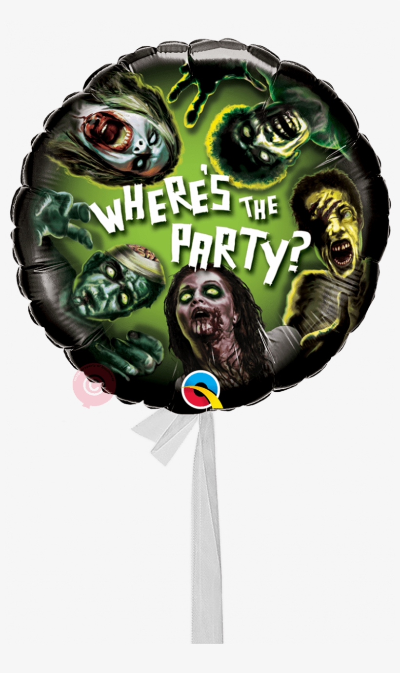 Zombie Party-single Balloons - Walking Dead Balloons - Free Transparent ...