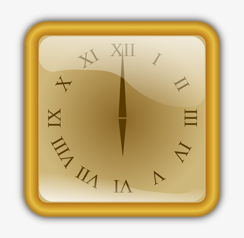 Square Clock Drawing - Square Watch Textures - Free Transparent PNG ...
