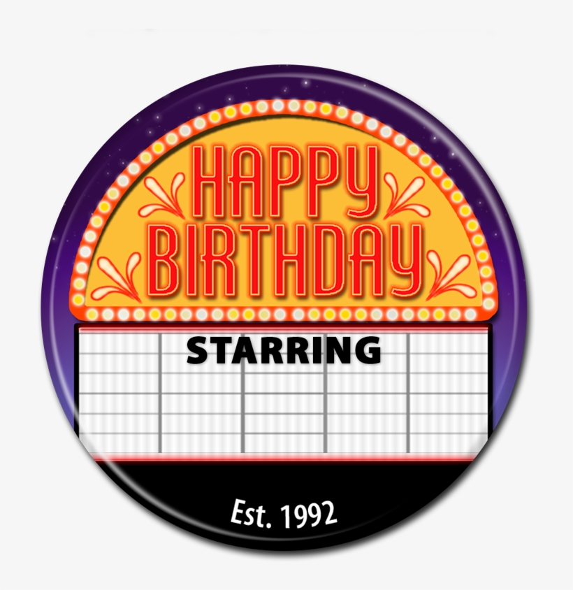 Birthday Button - - Birthday - Free Transparent PNG Download - PNGkey