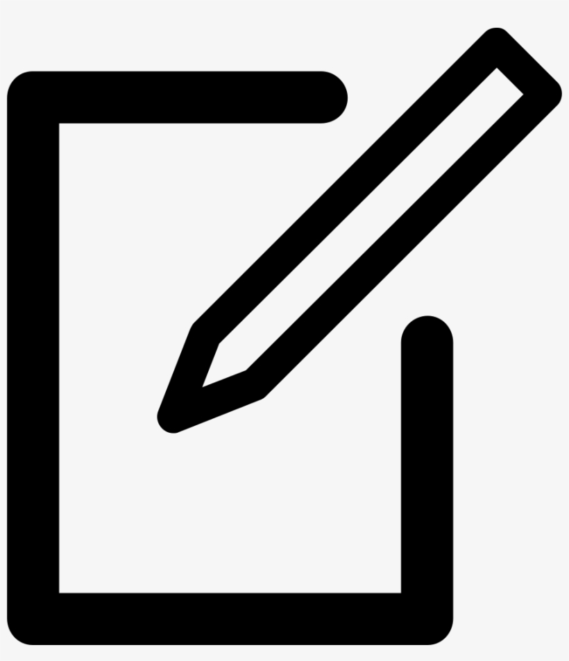 Edit Document Button Comments - Document Icon - Free Transparent PNG ...