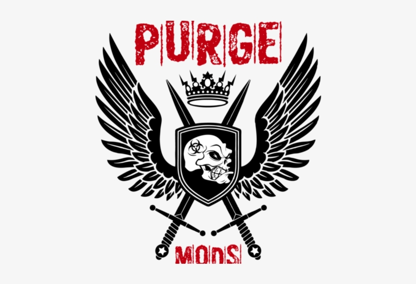 Purge Skull “blood Stain” - Purge Mods Logo - Free Transparent PNG ...
