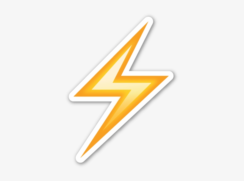 High Voltage Sign - Whatsapp Emoji Thunder - Free Transparent PNG ...