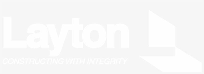 Layton Construction Logo Reversed In Png Format - Layton Construction ...
