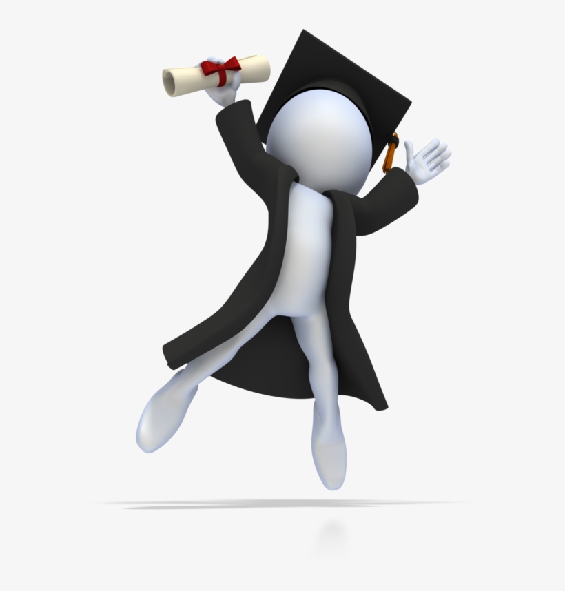 3d Man With Graduation Cap - Free Transparent PNG Download - PNGkey
