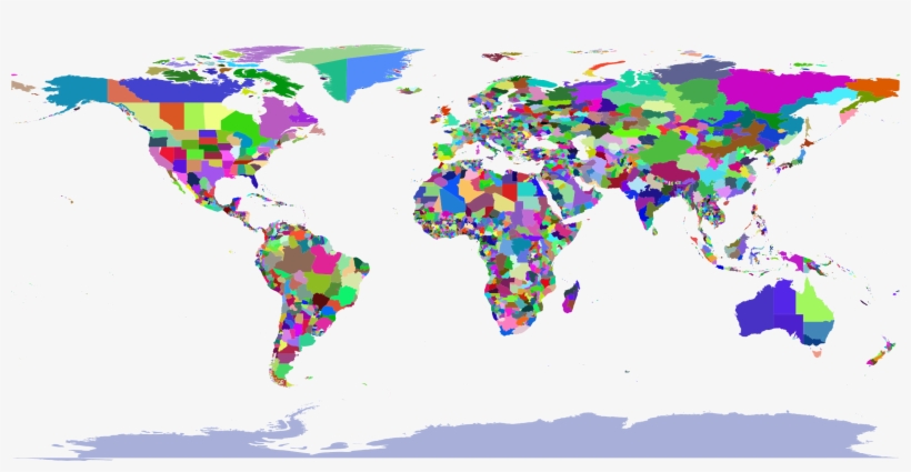 This Free Icons Png Design Of Colorful World Map - Free Transparent PNG ...