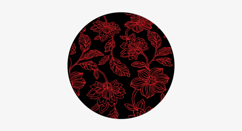 Flower Wallpaper 2 Colour Gobo - Wallpaper - Free Transparent PNG ...