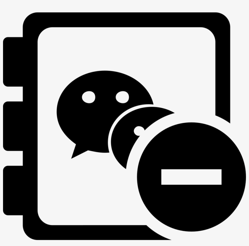 Delete From Address Book Icon Free Download Png Delete - We Chat 圖 示 ...
