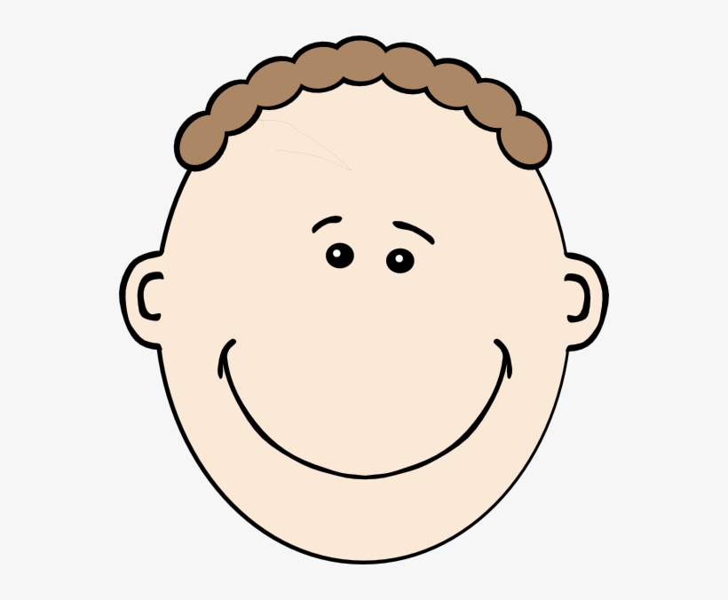 Man Face Clip Art At Clker - Cartoon Boy Face - Free Transparent PNG ...