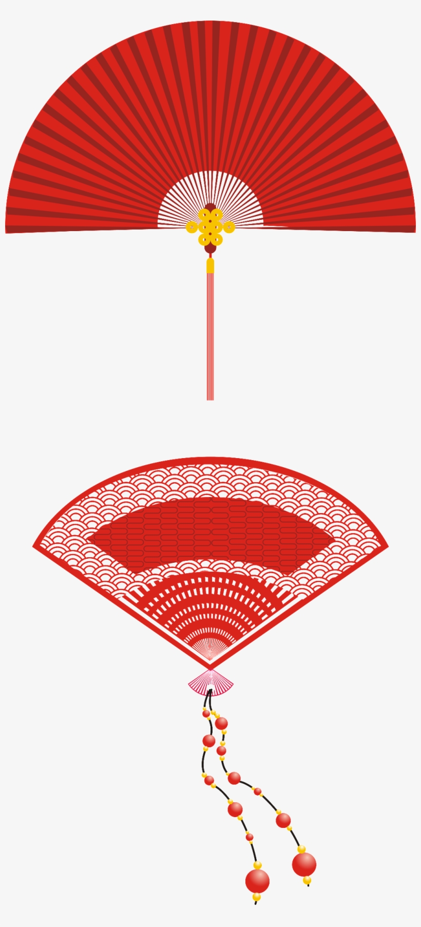 Chinese Style Traditional Design Semi Circular Folding - Hand Fan ...