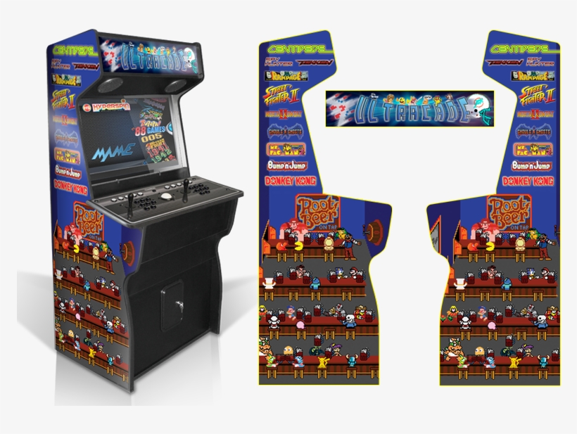 Custom Permanent Full Tapper Inspired Graphics For - Arcade Game ...