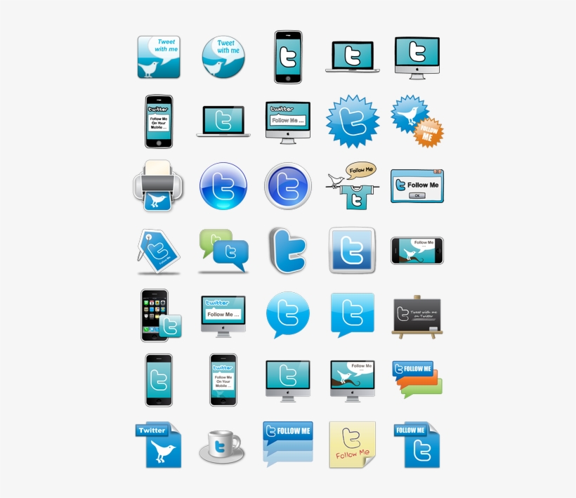 Twitter Icon Pack By Jack Cai - Electric Blue - Free Transparent PNG ...