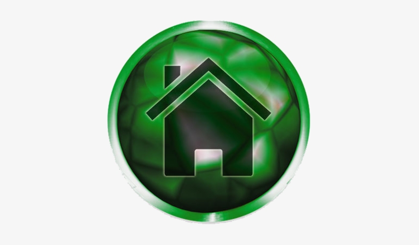 Green Home Button Png